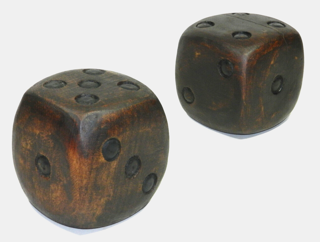 Antique Hand Carved Wood Dice – Shop-Uniques-Unlimited