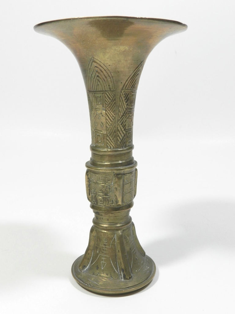 Antique Chinese Bronze Gu Vase – Shop-Uniques-Unlimited