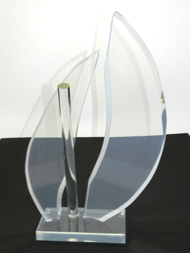 Lucite Acrylic Sailboat Sculpture Signed – Shop-Uniques-Unlimited