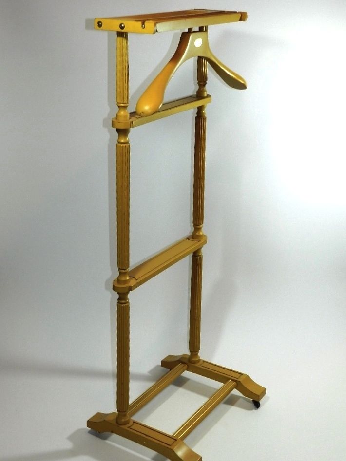 Suit Clothes Valet Butler Caddy Wardrobe Coat Hanger Wood – Shop ...