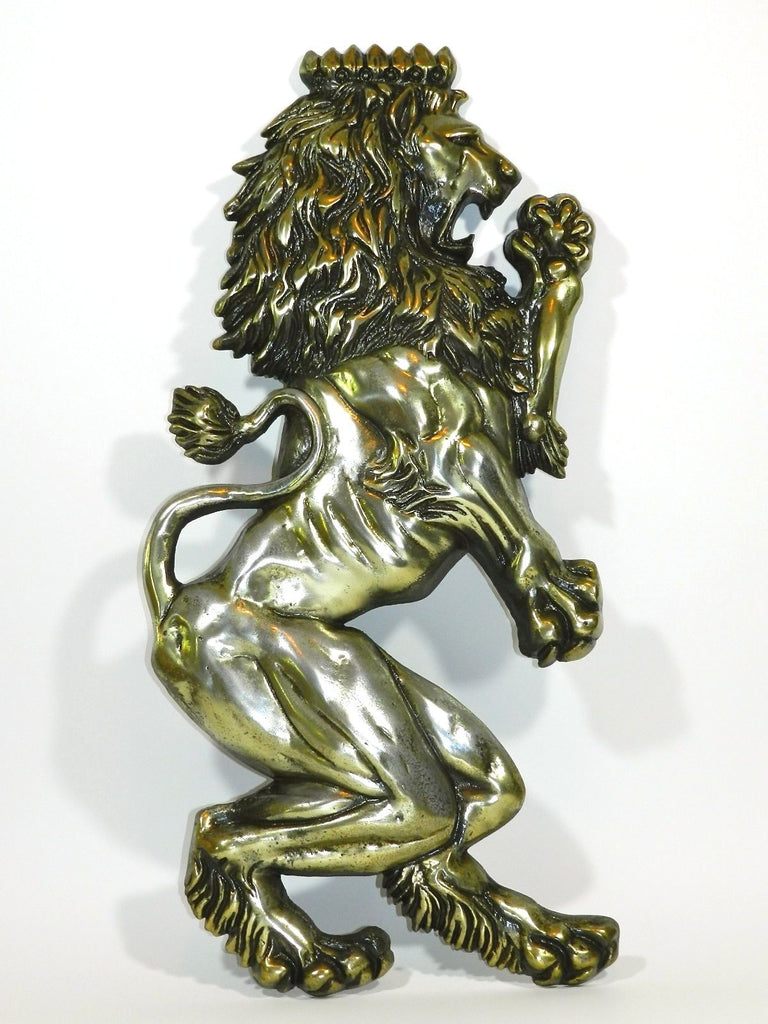 Rampant Lion Metal Wall Plaque Peugeot Emblem – Shop-Uniques-Unlimited