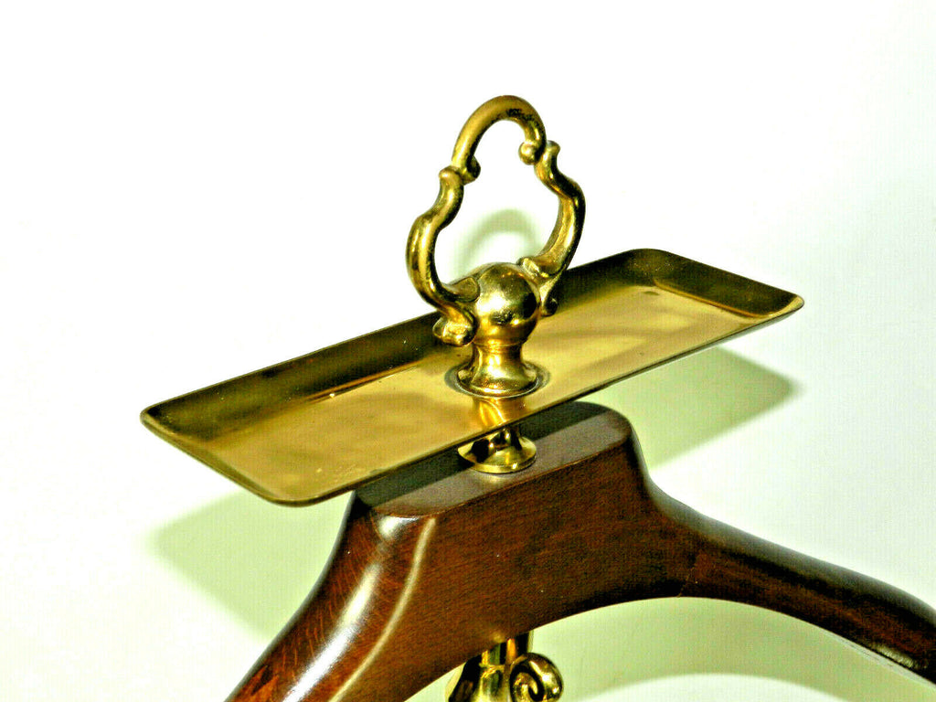 Vintage Brass Suit Valet Butler Stand Clothes Hanger – Shop-Uniques ...