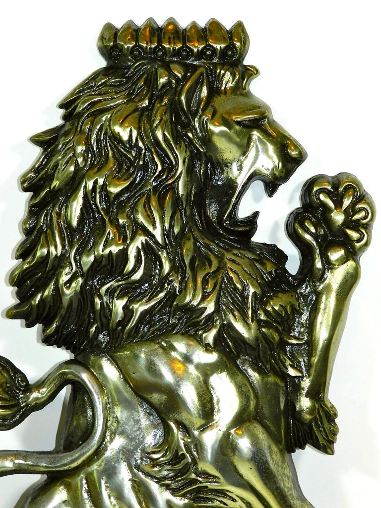 Rampant Lion Metal Wall Plaque Peugeot Emblem – Shop-Uniques-Unlimited