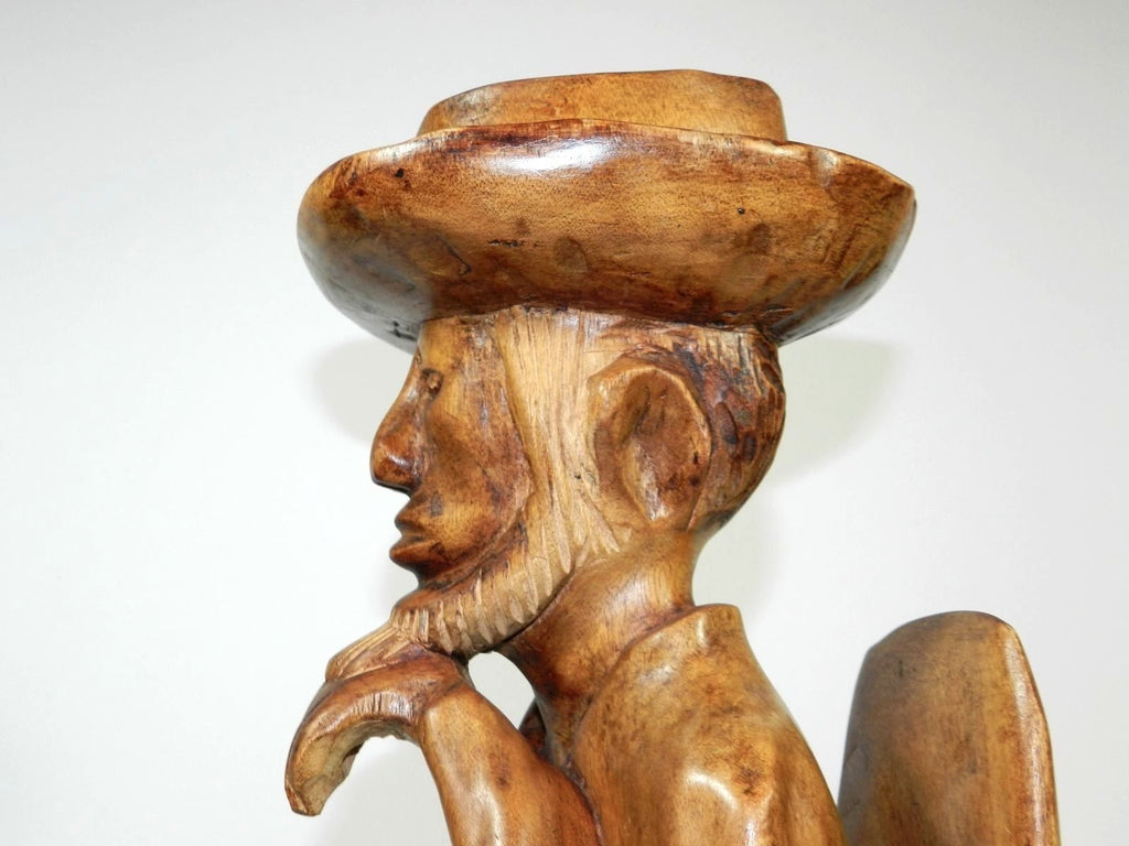 Man Sculpture Wood Wooden Hand Carved – Shop-Uniques-Unlimited