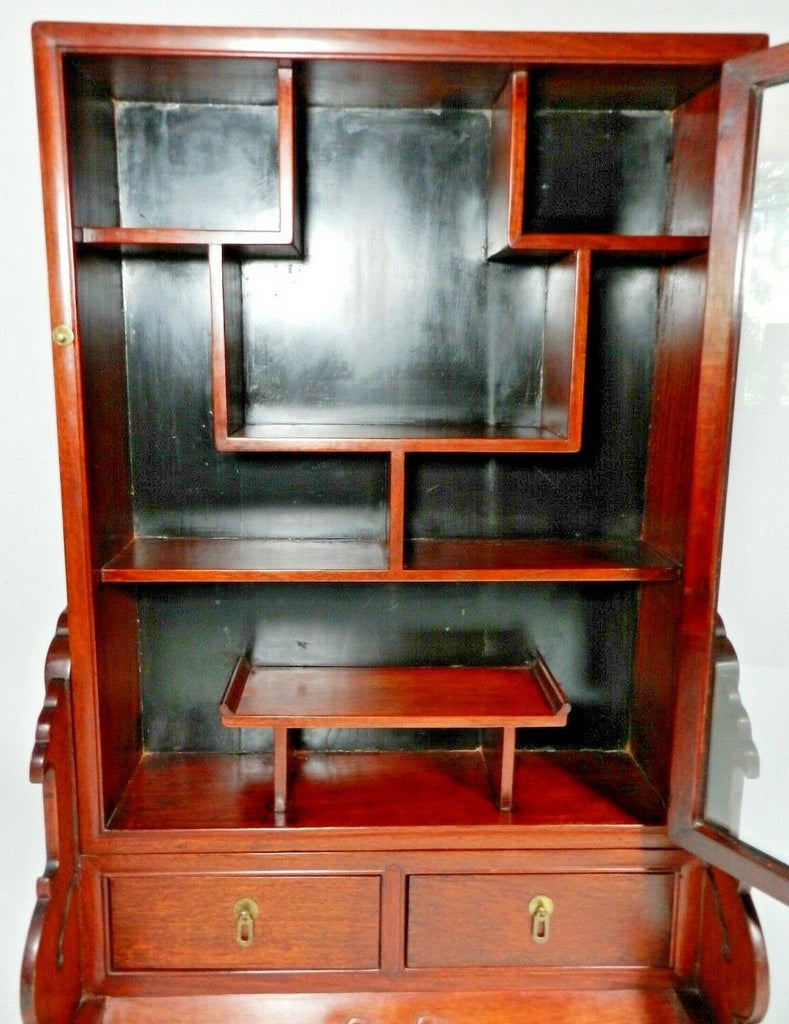 Chinese Rosewood Curio Display Cabinet – Shop-Uniques-Unlimited